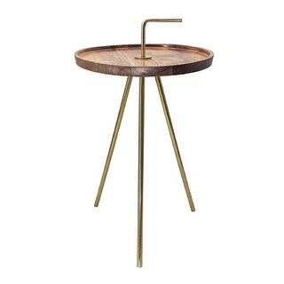 A&B Home Becket Tri-Legs Side Table - Natural/Gold - Bed Bath & Beyond ...