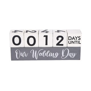 Wedding Countdown Block Set, Wedding, Home Decor, Wedding & Bridal, 5 ...