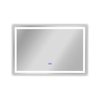 Frameless Wall Mounted LED Bathroom Mirror - Colorless - Bed Bath ...