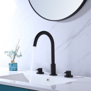 Round three Hole Double Handle Bathroom Faucet - Bed Bath & Beyond ...