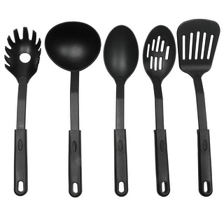 Chef Craft 5pc Nylon Kitchen Cooking Tool Set - Slotted Turner, Slotted ...