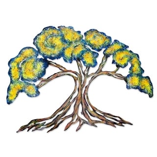 Novica Handmade Van Gogh Tree Steel Wall Décor - Bed Bath & Beyond ...