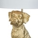 Gold Resin Boxer Dog Table Lamp with Shade - Bed Bath & Beyond - 42008238