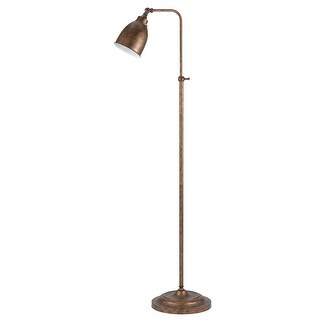 HomeRoots 62" Rusted Adjustable Traditional Shaped Floor Lamp With Rust ...