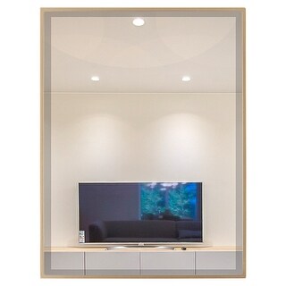 Livingston Framed Rectangle Mirror - Gold Spray - Gold Spray - Bed Bath ...