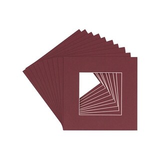 16x16 Mat for 12x12 Photo - Maroon Matboard for Frames Measuring 16 x ...