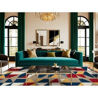 Ginza Six Washable Naval Signal Flags Coastal Area Rug - Bed Bath ...