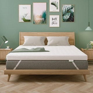 Novilla 4-inch Cool Gel Memory Foam Mattress Topper Pad - Bed Bath ...