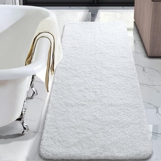 Bathroom Rug Runner 24x70 Inch, Soft Thick Microfiber Long Bath Rugs ...
