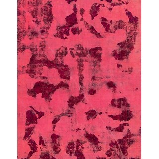 Ahgly Company Machine Washable Abstract Raspberry Red Area Rugs - Bed ...