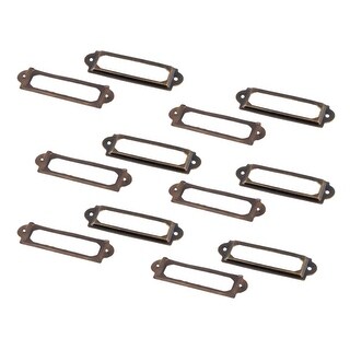 Library Drawer Cabinet Box Tag Label Name Card Frame Holder 62x18mm ...