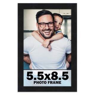 5.5x8.5 Frame Black Picture Frame - Modern Photo Frame Includes UV ...