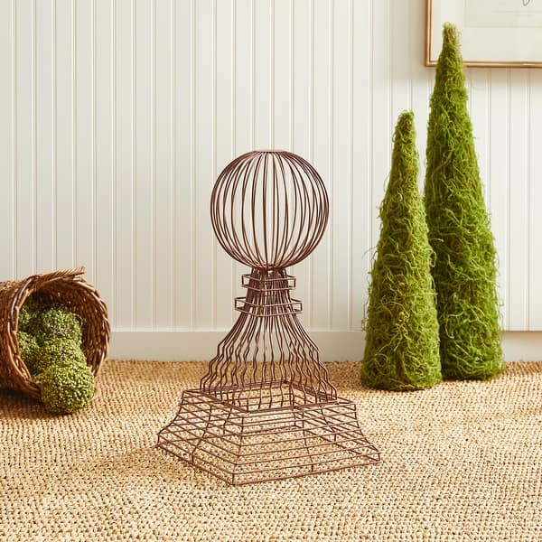 Weathered Metal Wire Orb Garden Structure - On Sale - Bed Bath & Beyond ...
