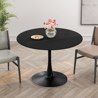 42.12"Modern Round Dining Table with Round MDF Table Top - Bed Bath ...