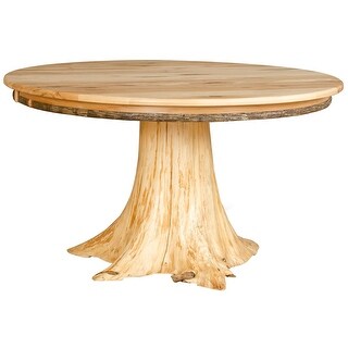 Hickory Log Round Stump Base Table - Bed Bath & Beyond - 36047533