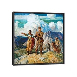 iCanvas "Wyeth- Lewis And Clark" by N.C. Wyeth Framed Canvas Print ...