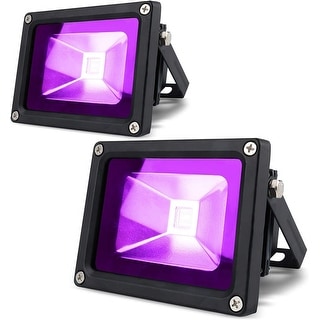 2Pair LED Black Light Blacklight for Fluorescent Neon Glow in The Dark ...