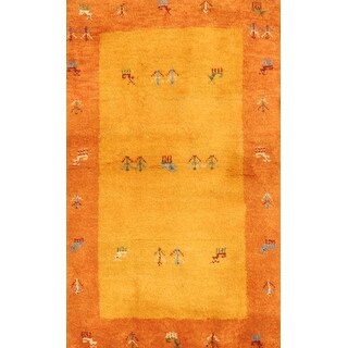 Ahgly Company Machine Washable Contemporary Neon Orange Area Rugs - Bed ...