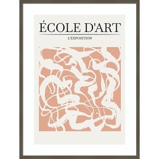 LExposition I by Incado Wood Framed Wall Art Print - Svelte Clay Grey ...