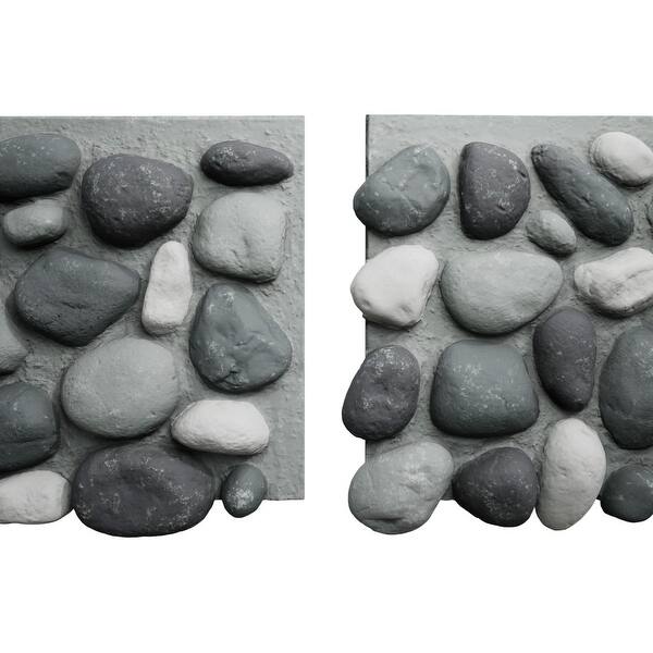 river rock panels