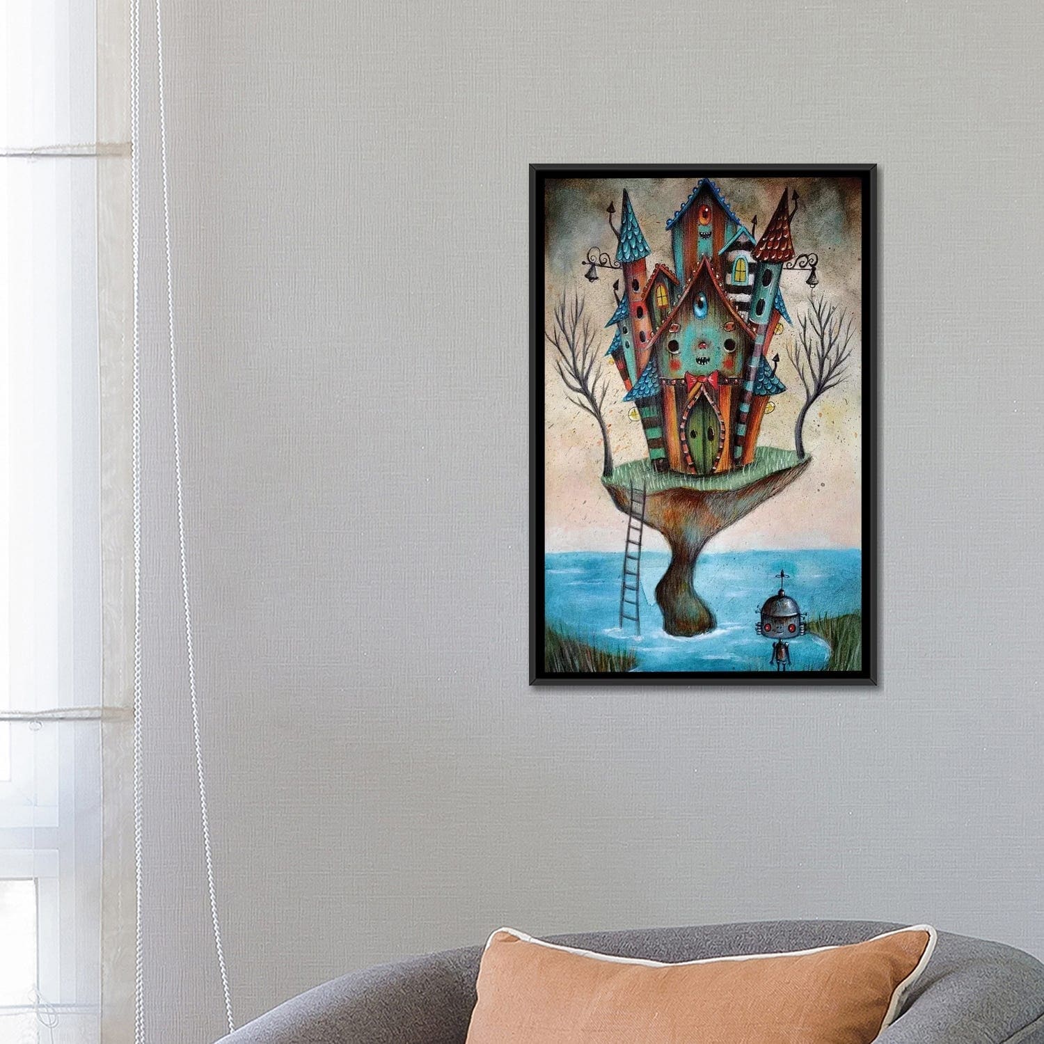 monster throw the window