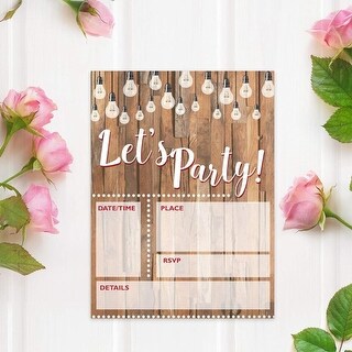 Stonehouse Collection Let's Party - Party Invitations with Envelopes ...