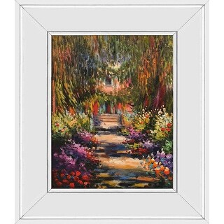 La Pastiche Garden Path at Giverny with Gallery White, 12" x 14" - Bed ...