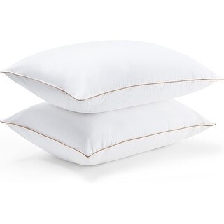 Luxury Pillows with Downproof Cover, 2 Pack, Standard Size, 20x26 ...