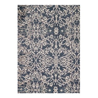 Gray Erased Modern Rug - 9' X 12' - Gray - Blue - 12'2'' x 9' - Bed ...