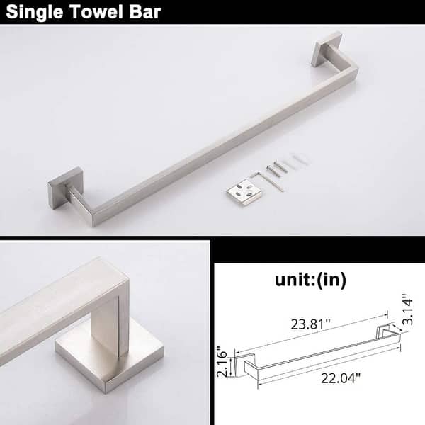 Interbath 5 Pieces Bathroom Hardware Accessories Set - Bed Bath ...