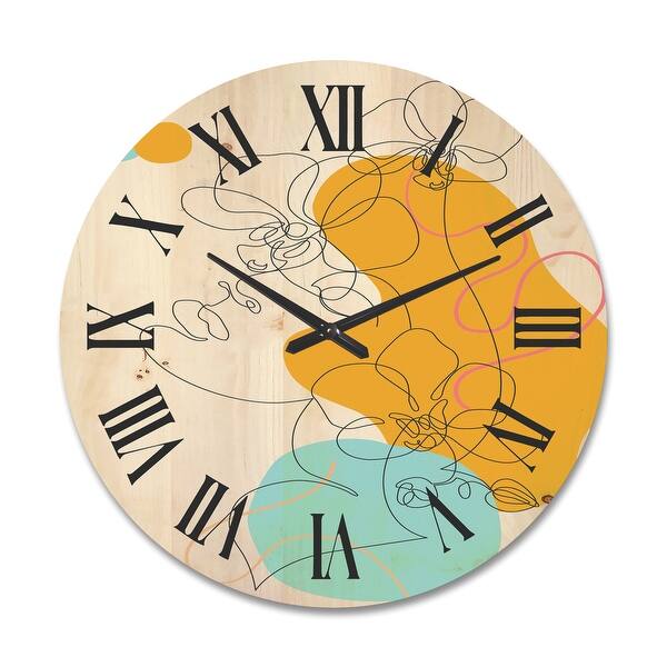 wall clock designs drawing