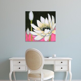 Easy Art Prints Jodi Fuchs's 'Bliss Lotus III' Premium Canvas Art - Bed ...