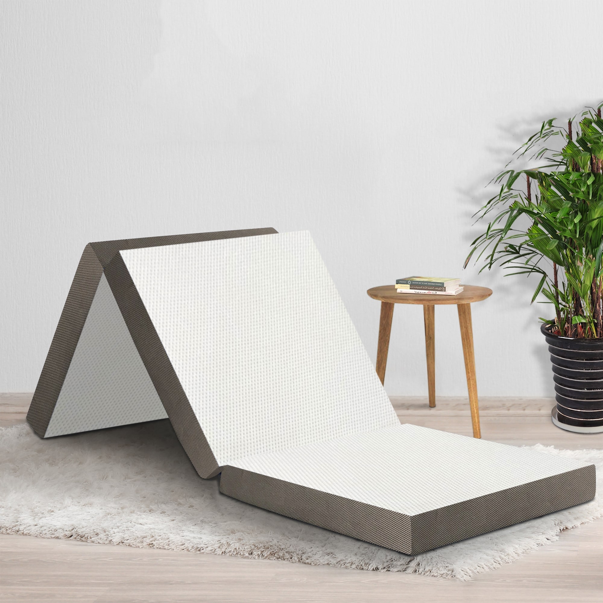 ONETAN Folding Mattress 3 4 Gel Memory Foam Portable Tri fold Mattress Bed Bath Beyond 28436172