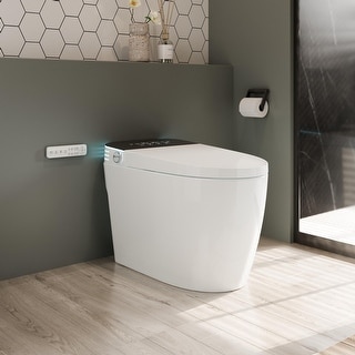 Smart Bidet Toilet Auto Flush, Open Close, Heated Seat, Warm Water ...