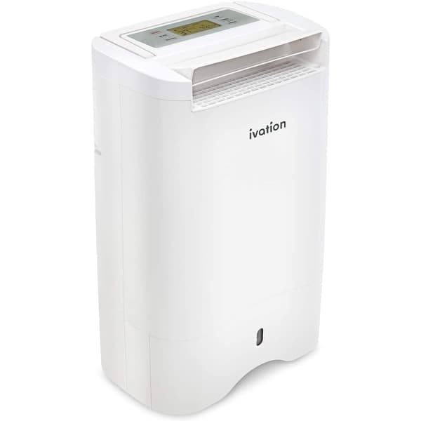 Ivation 19 Pint Desiccant Dehumidifier for Home with Continuous Drain ...