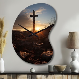 Designart - Religious Cross Resurrections Promise - Religious Landscape ...