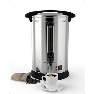 100-Cup Fast Brew Commercial Coffee Urn in Stainless Steel - 14L - Bed ...