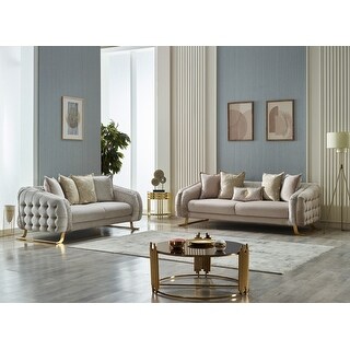 Lari 2-piece Living room Set 1 Sofa & 1 Loveseat - Bed Bath & Beyond ...