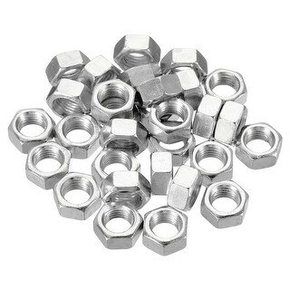 30pcs M8x1.0 Steel Hex Nuts Hardware Nuts Screw Bolt Fasteners 6mm High ...