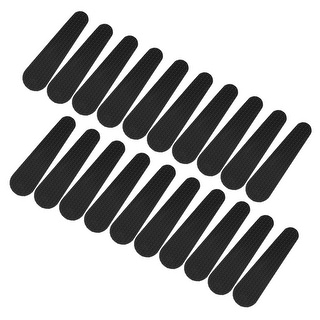 50Pcs Non-Slip Silicone Hanger Grips Clothes Hanger Strips, Black 3.27 ...