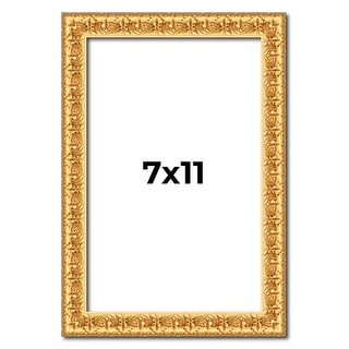 7x11 Frame Gold Real Wood Picture Frame Width 1 inches | Interior - Bed ...