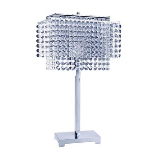 Bling Glam Faux Crystal Rectangular Table Lamp - Bed Bath & Beyond ...
