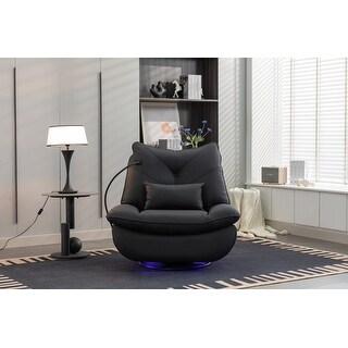 270° Swivel Glider Power Recliner Rocking Chair with Bluetooth, USB ...