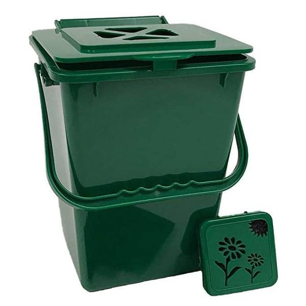 Daily Boutik 2.4 Gallon Kitchen Composter Compost Waste Collector Bin ...