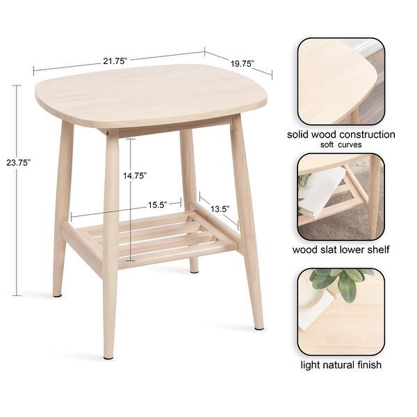Kate and Laurel Niles Wood Side Table - 22x20x24 - Bed Bath & Beyond - 39697145