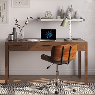 Brooklyn + Max Auster SOLID WOOD Contemporary 60 inch Wide Desk in ...