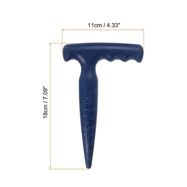 7.1" Hand Gardening Dibber, 2Pcs ABS Plastic T-shape Sowing Hole Punch ...
