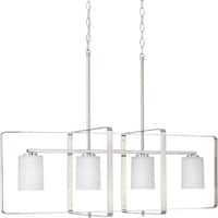Progress Lighting League 4 Light 14" Wide Linear Chandelier - Bed Bath ...