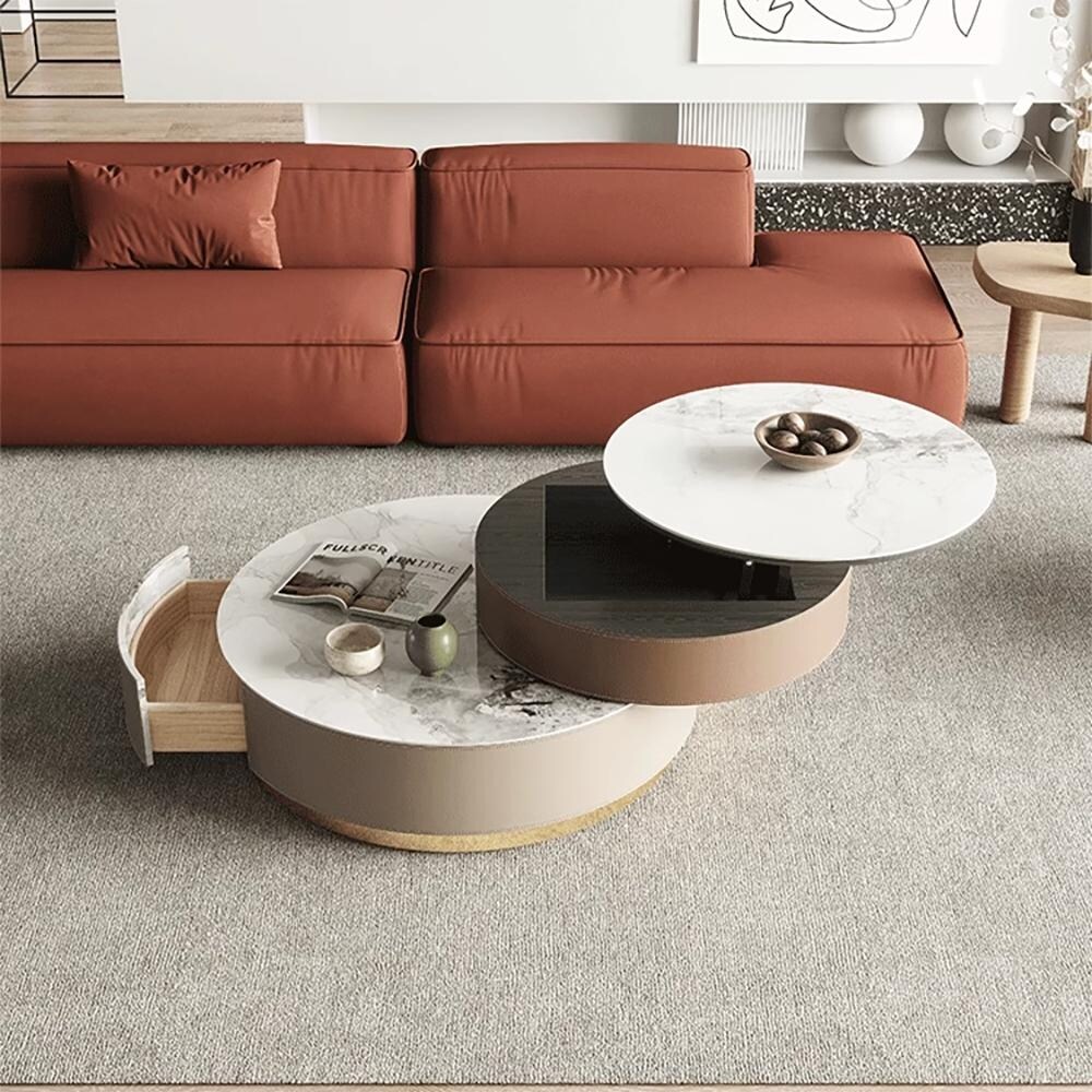 JASIWAY Affordable Luxury Modern Coffee Side Table Set - On Sale - Bed ...