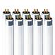 Luxrite 46 Inch T5 Fluorescent Tube Light Bulb 4100K Cool White 54W ...